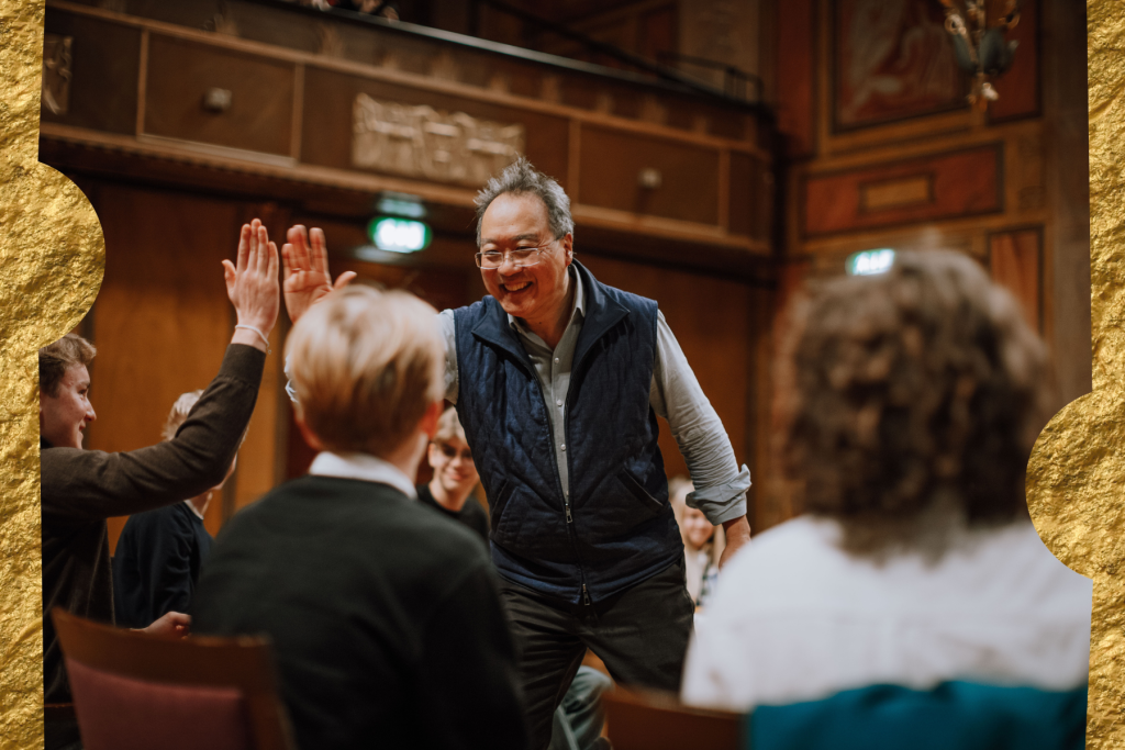 Yo-Yo Ma meets young Swedish cellists - Birgit Nilsson